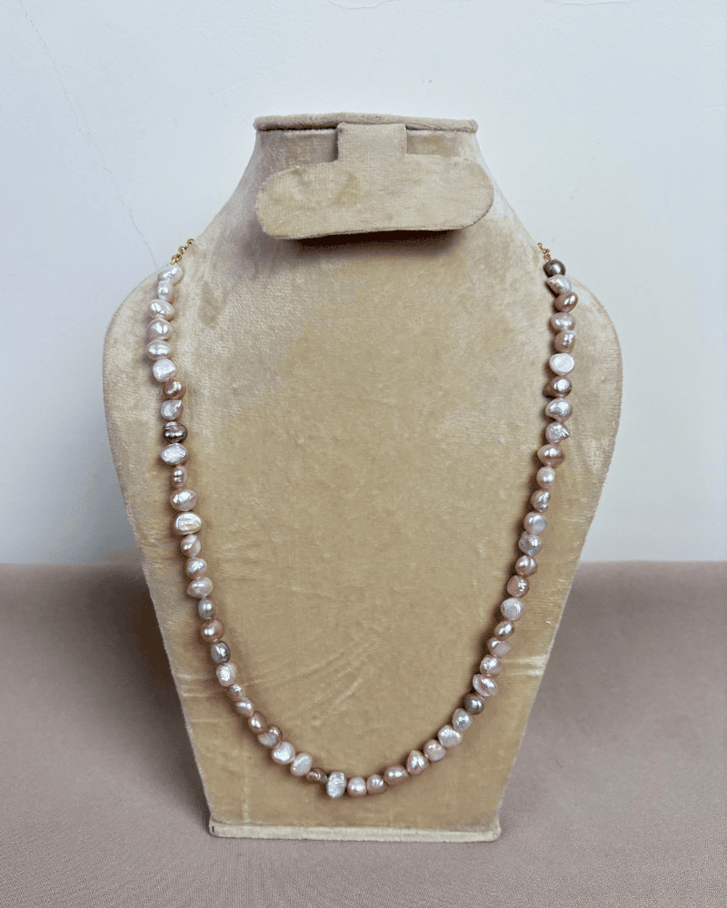 Fresh Water Pearl Mala | Onion Pink Colour – Houseofparati