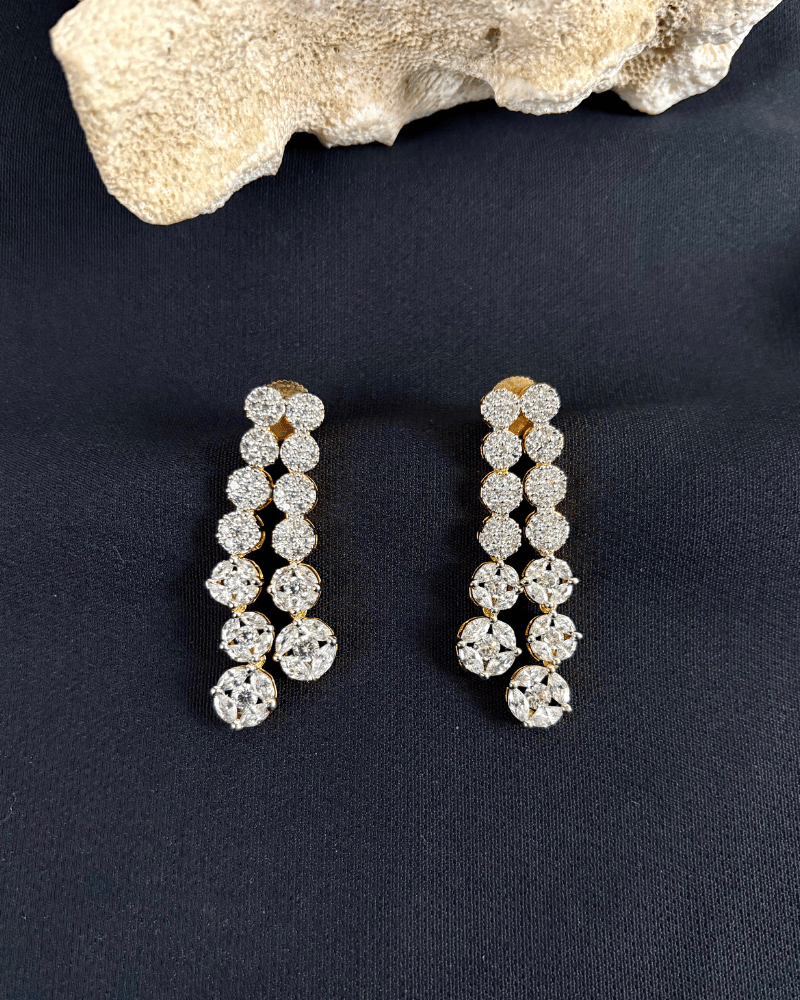 Double Line Diamond Necklace – Houseofparati